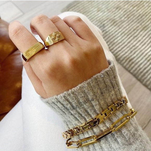 Jewelry | 14k Gold Chunky Link Chain Bracelet | Poshmark